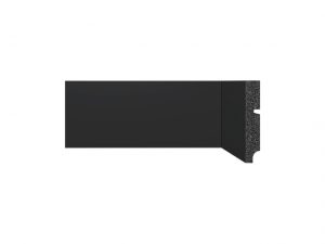 Rodapé de poliestireno 3547 preto com 100mm de altura - Santa Luzia